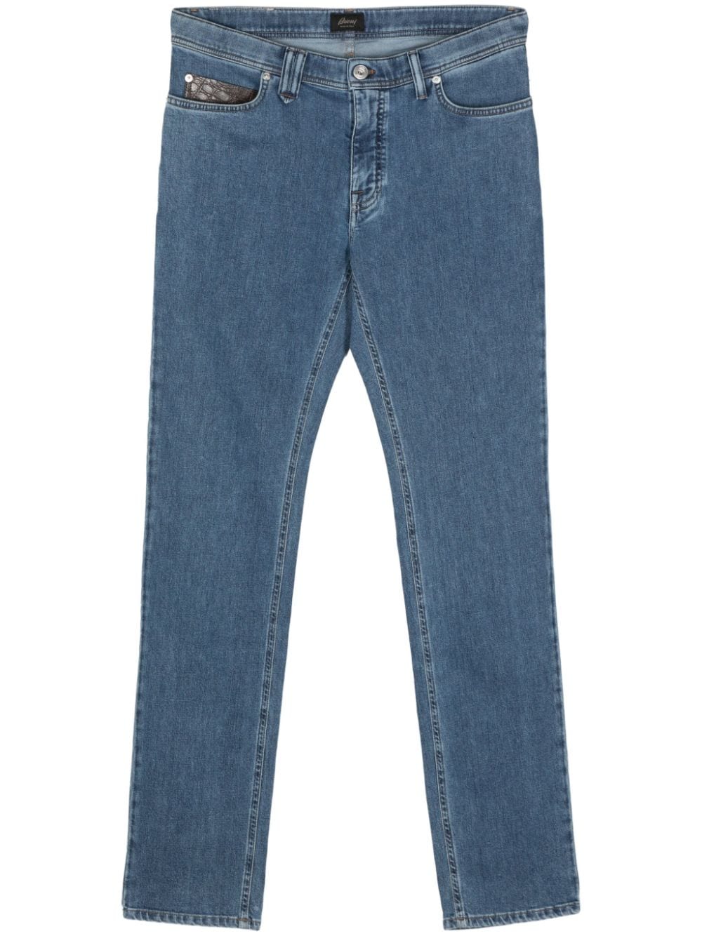 MAISON MARGIELA Maison Margiela Distressed Denim Jacket with Corduroy Lapel