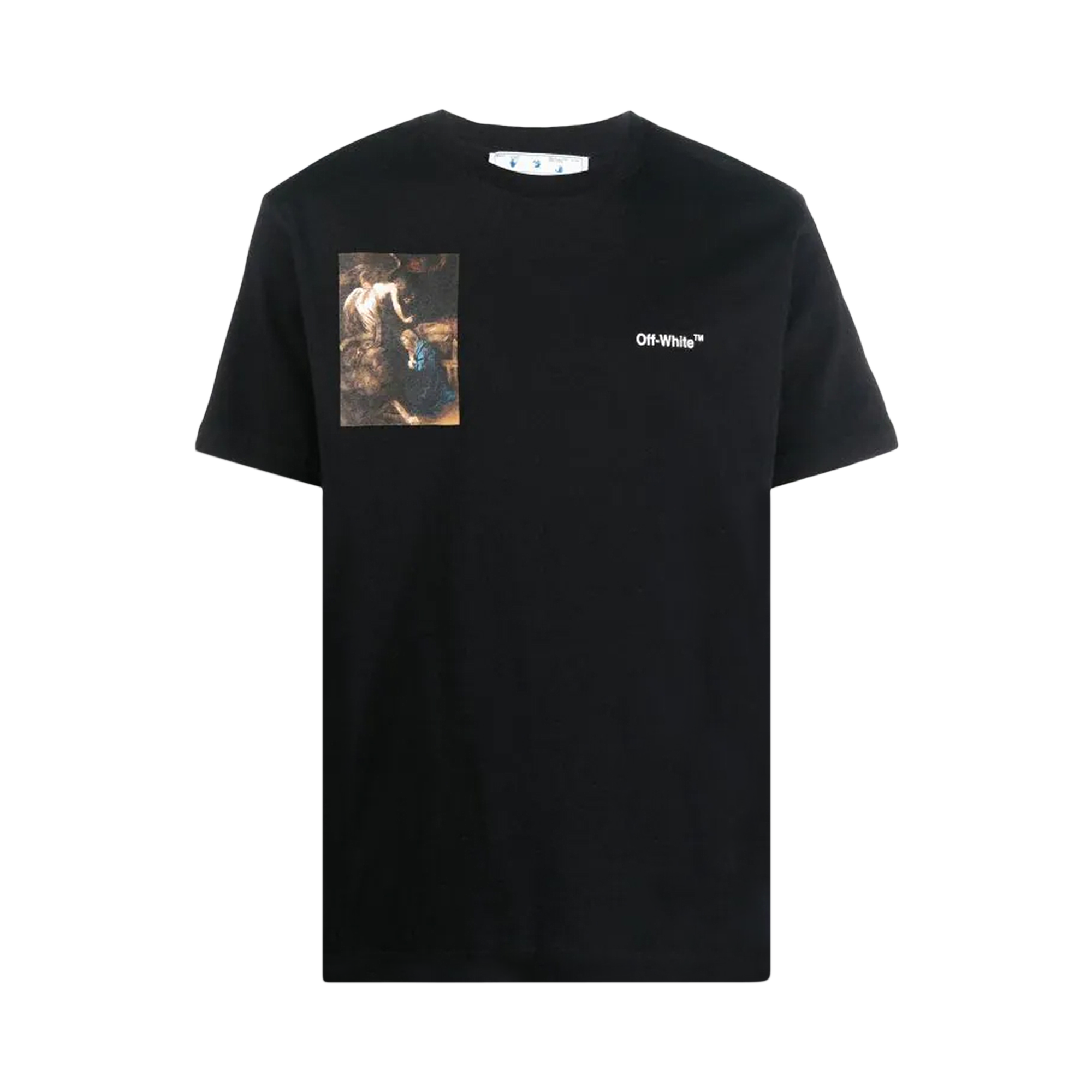 Off-White Caravaggio Lute Slim Short-Sleeve Tee /White - Black 