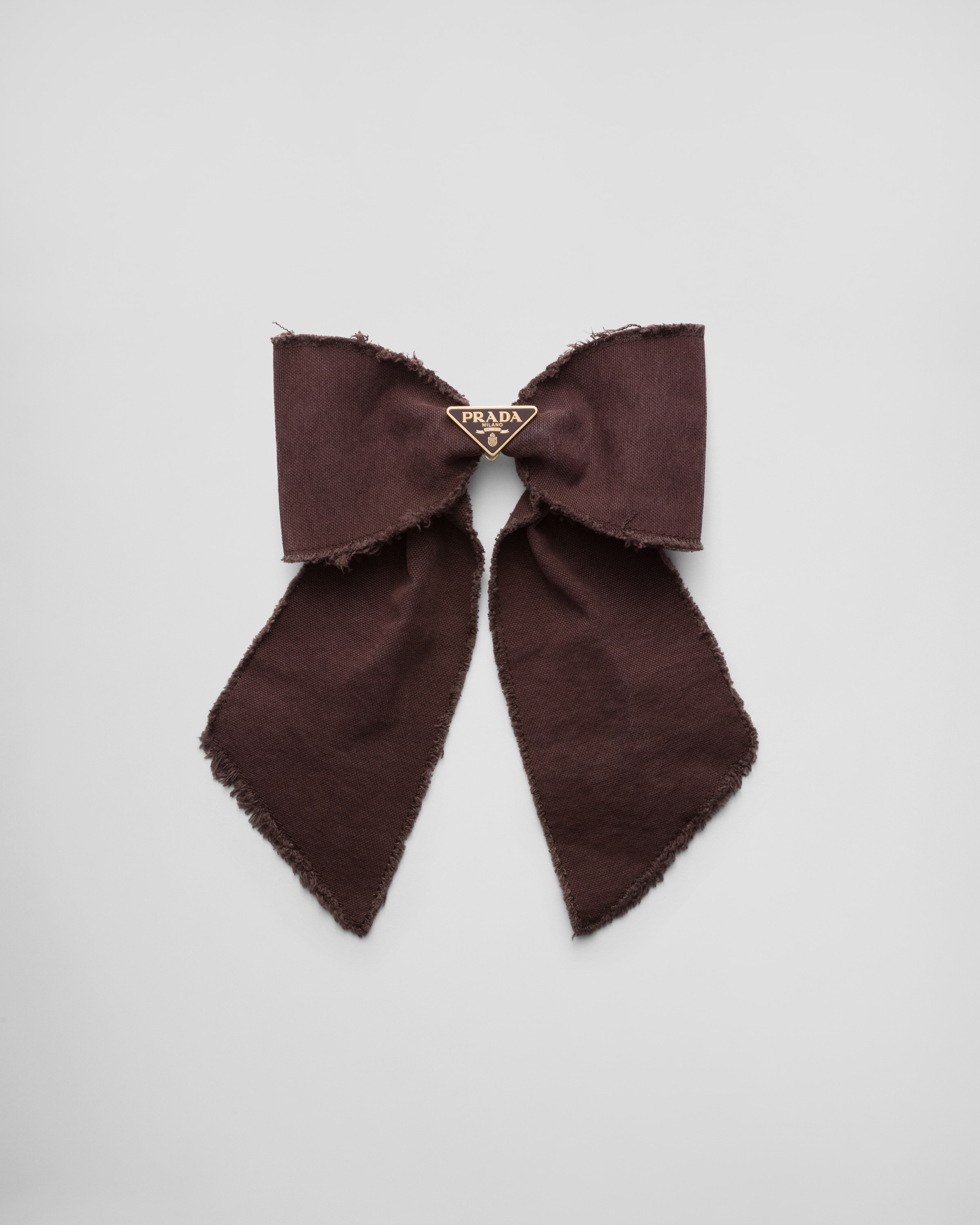 Prada Bow Hair Clip - Burgundy | Editorialist