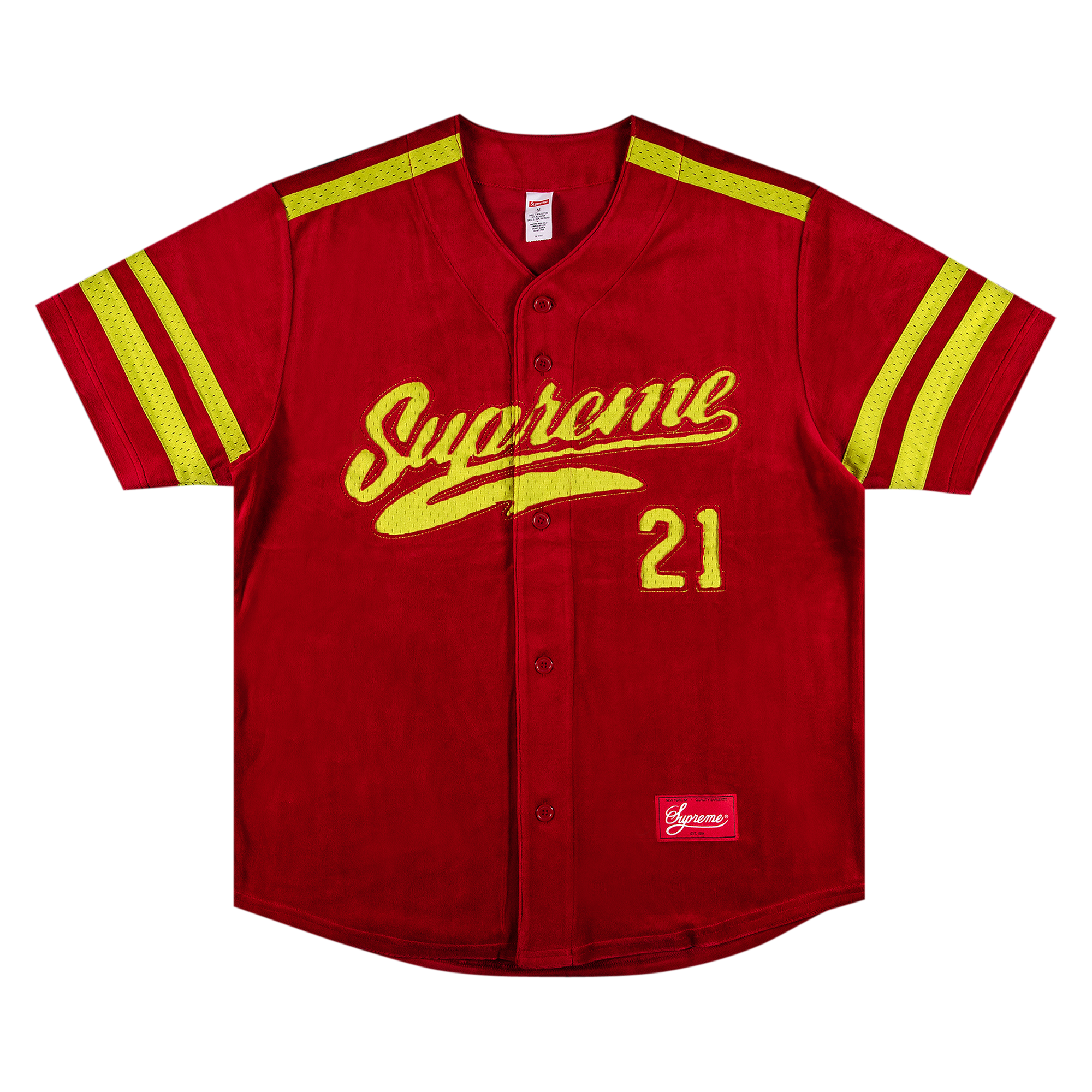 Supreme Velour Baseball Jersey - Black | Editorialist