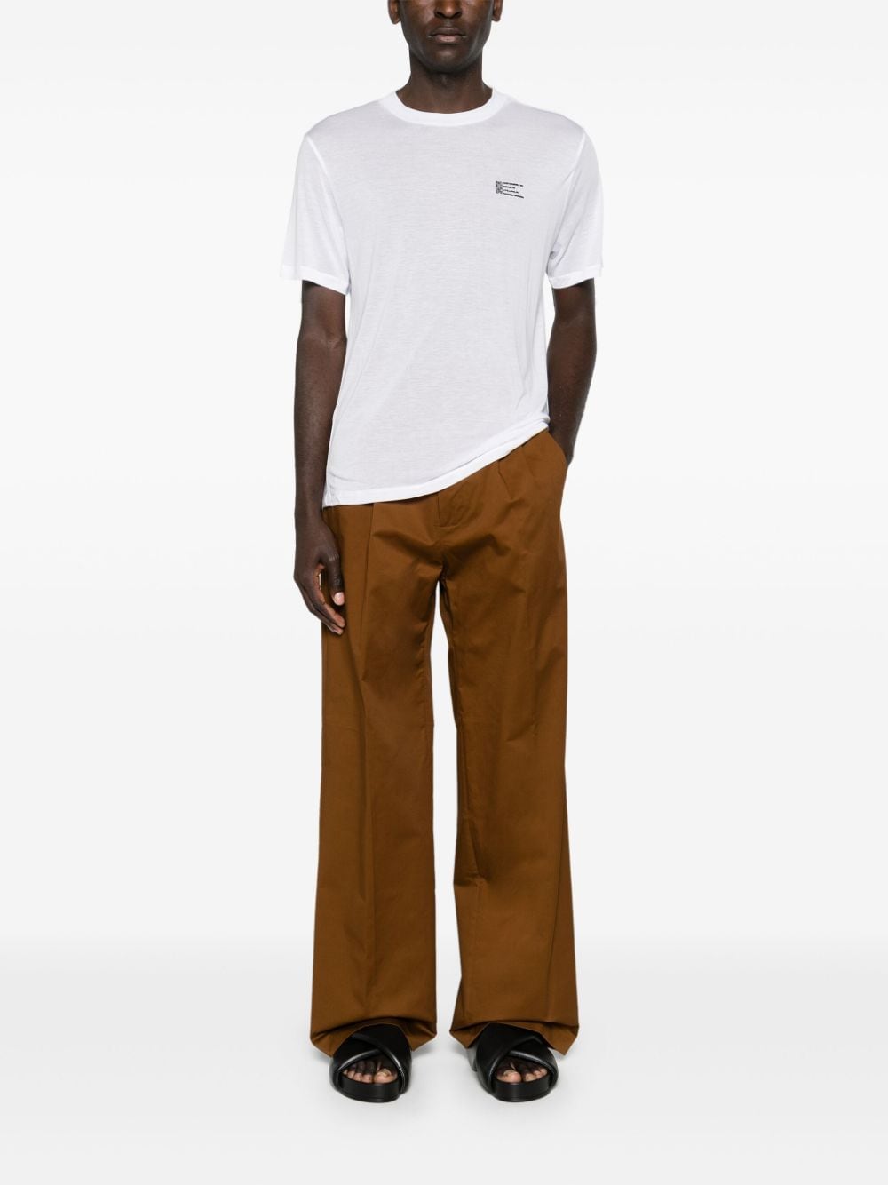 PATRIZIA PEPE logo-print lightweight t-shirt