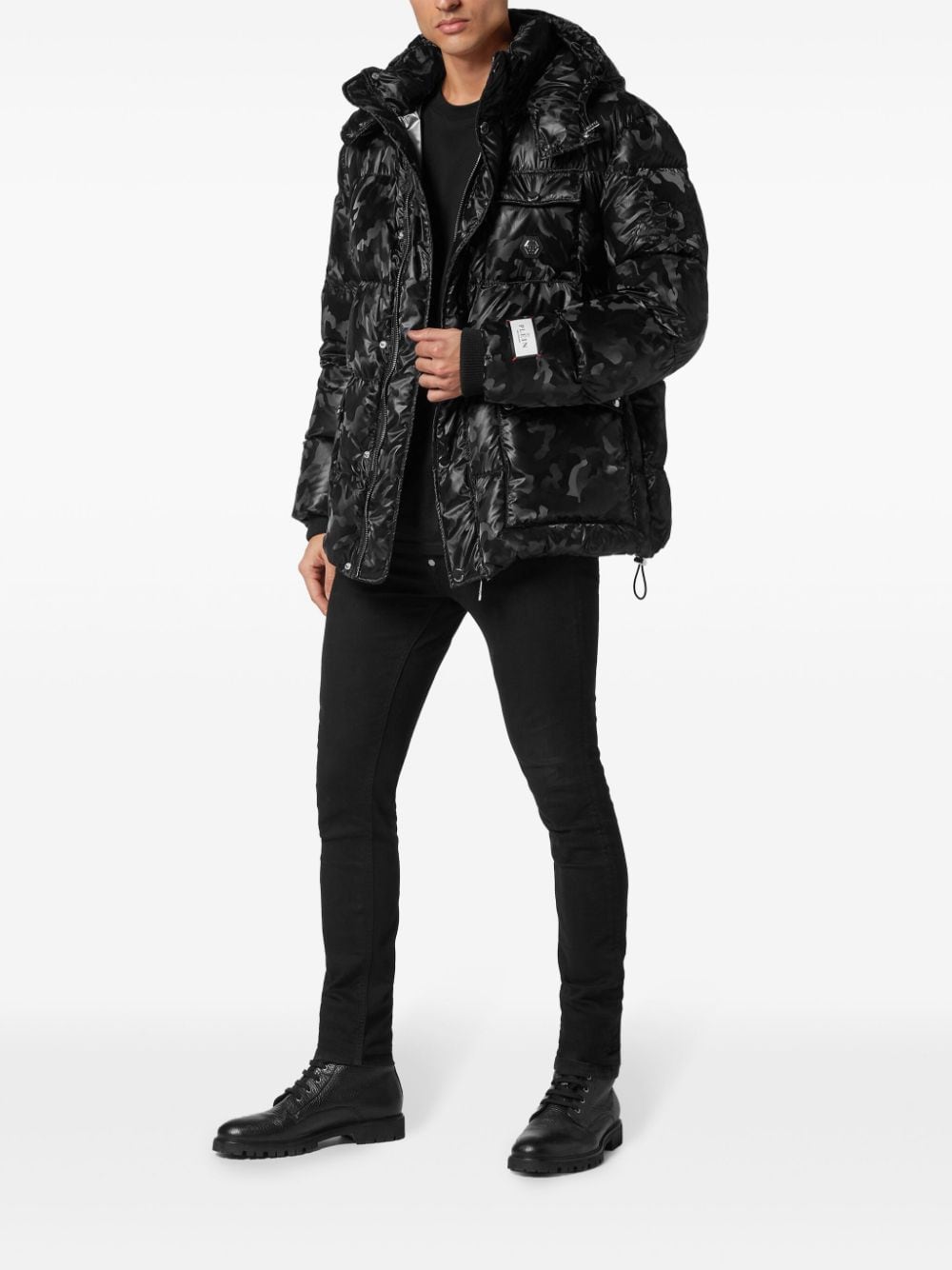 PHILIPP PLEIN Philipp Plein Camouflage-Print Puffer Jacket