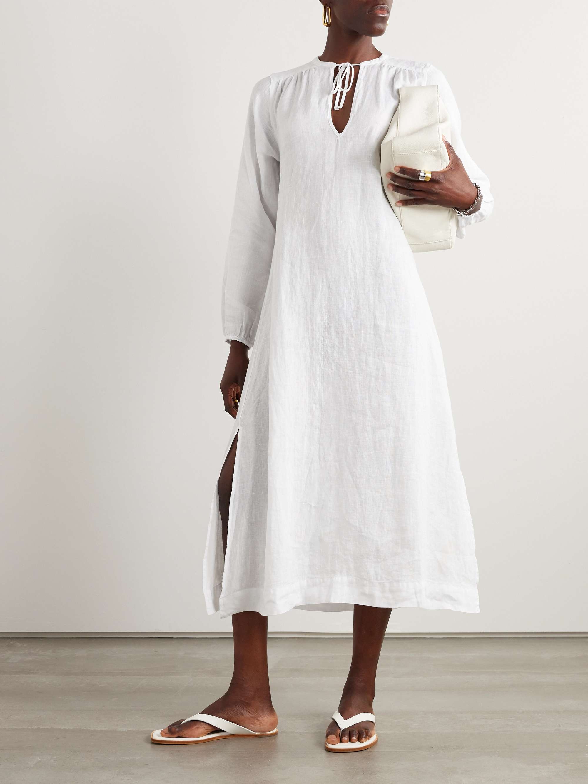 banana republic linen wrap dress Banana Republic Tulip Wrap Dress – Isom Vintage main image 0