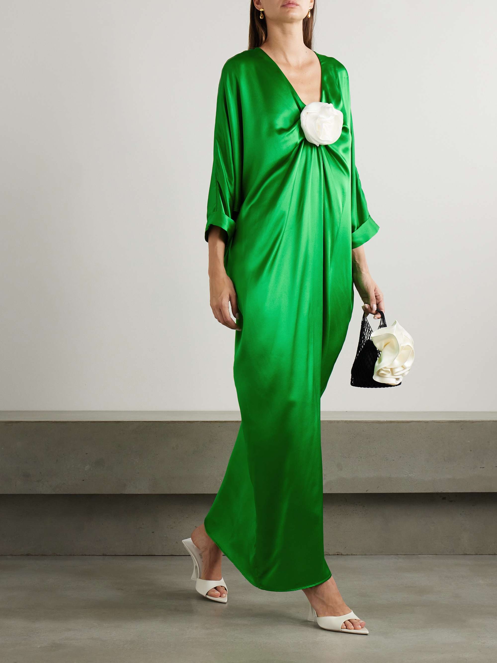 Bernadette Gilles AppliquD Maxi Dress In Green - 50% Off | Editorialist Bernadette Gilles AppliquD Maxi Dress In Green - 50% Off | Editorialist