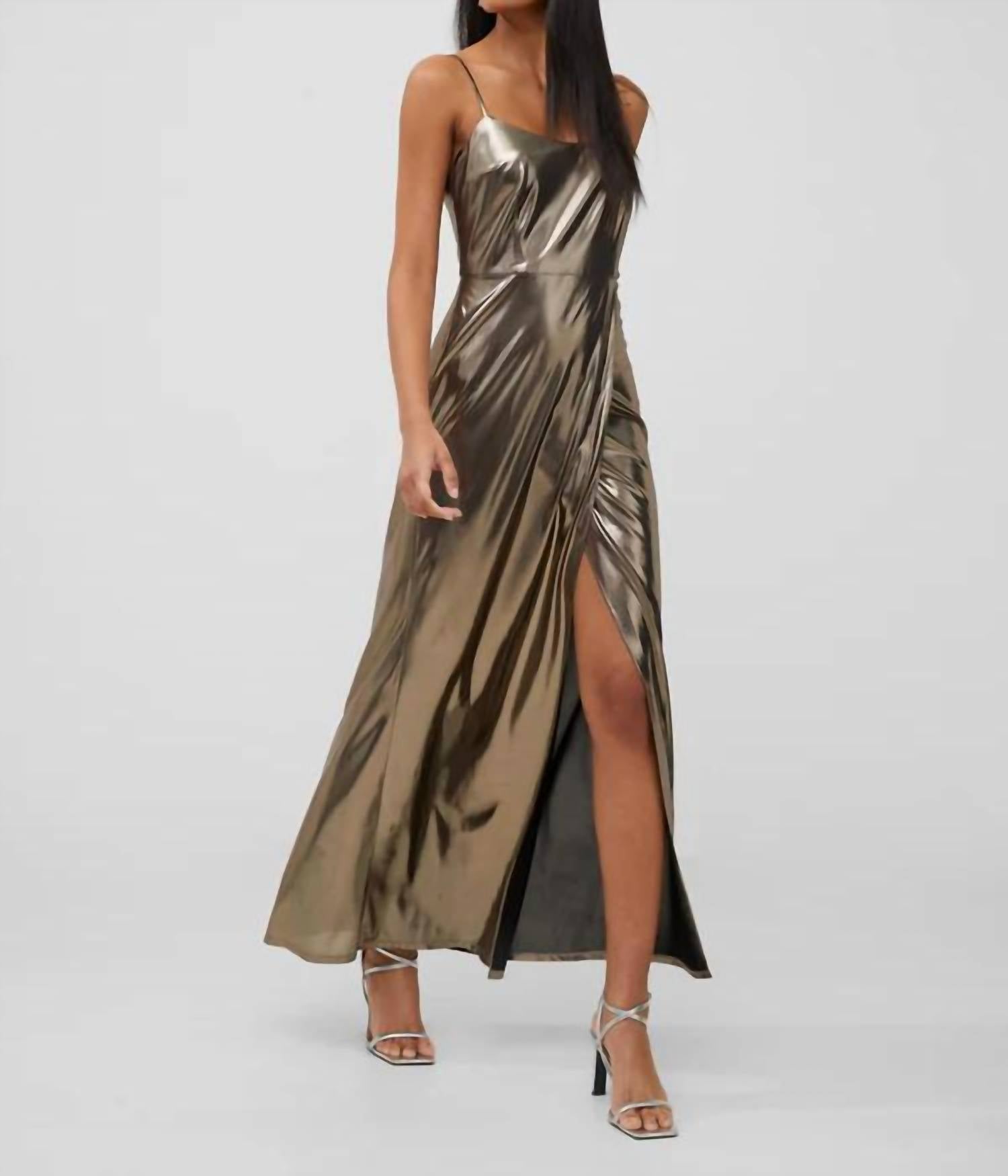 knee length dresses for ladies Burgundy Satin Allura Midi Dress