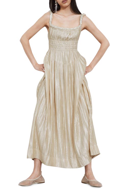 and other stories satin dress & Other Stories | Draped satin Midi dress | Orange