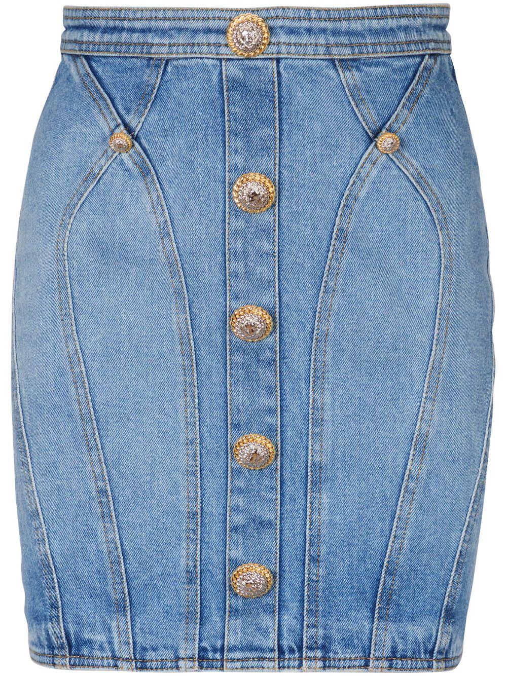 BALMAIN Balmain Cropped Denim Bustier