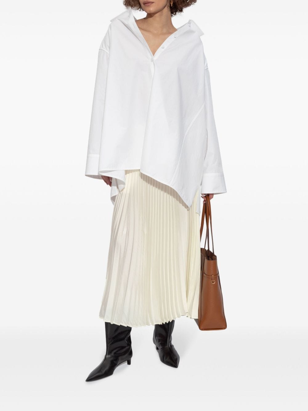 JIL SANDER Jil Sander Pointed-Toe Leather Boots