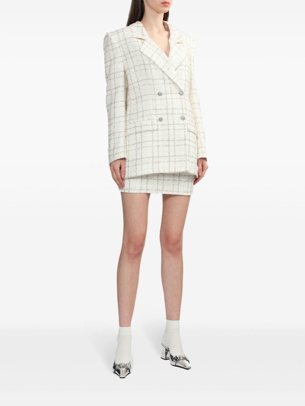 ALESSANDRA RICH Alessandra Rich Double-Breasted Tweed Blazer