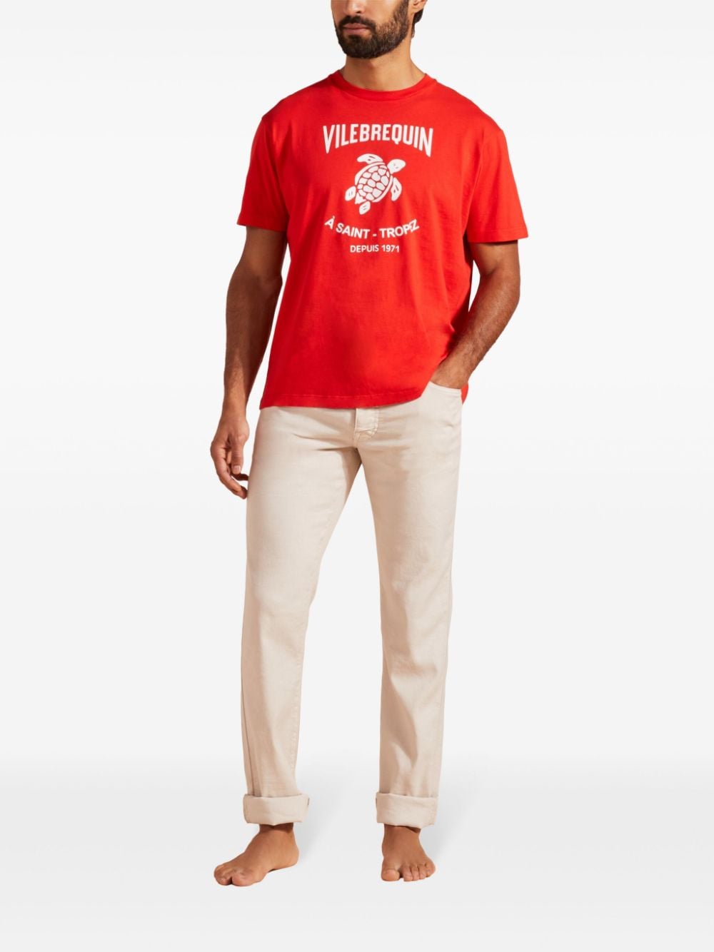 VILEBREQUIN logo-print cotton t-shirt