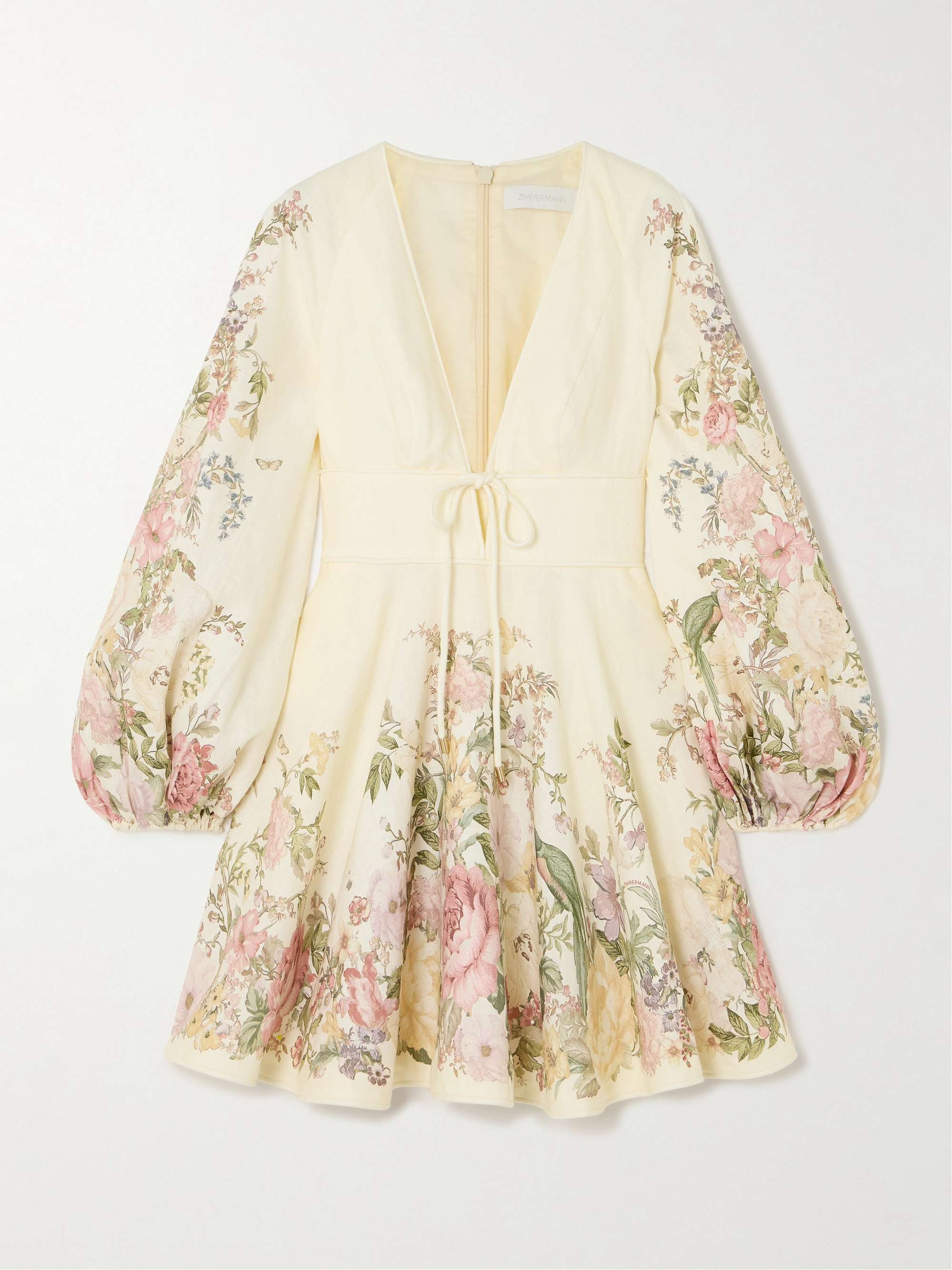 knee length dresses for ladies Zimmermann Waverly Plunge Midi Dress