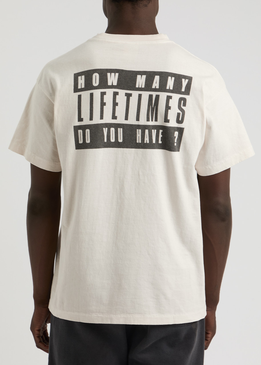 SAINT MXXXXXX Denim Tears Printed Cotton T-shirt - White