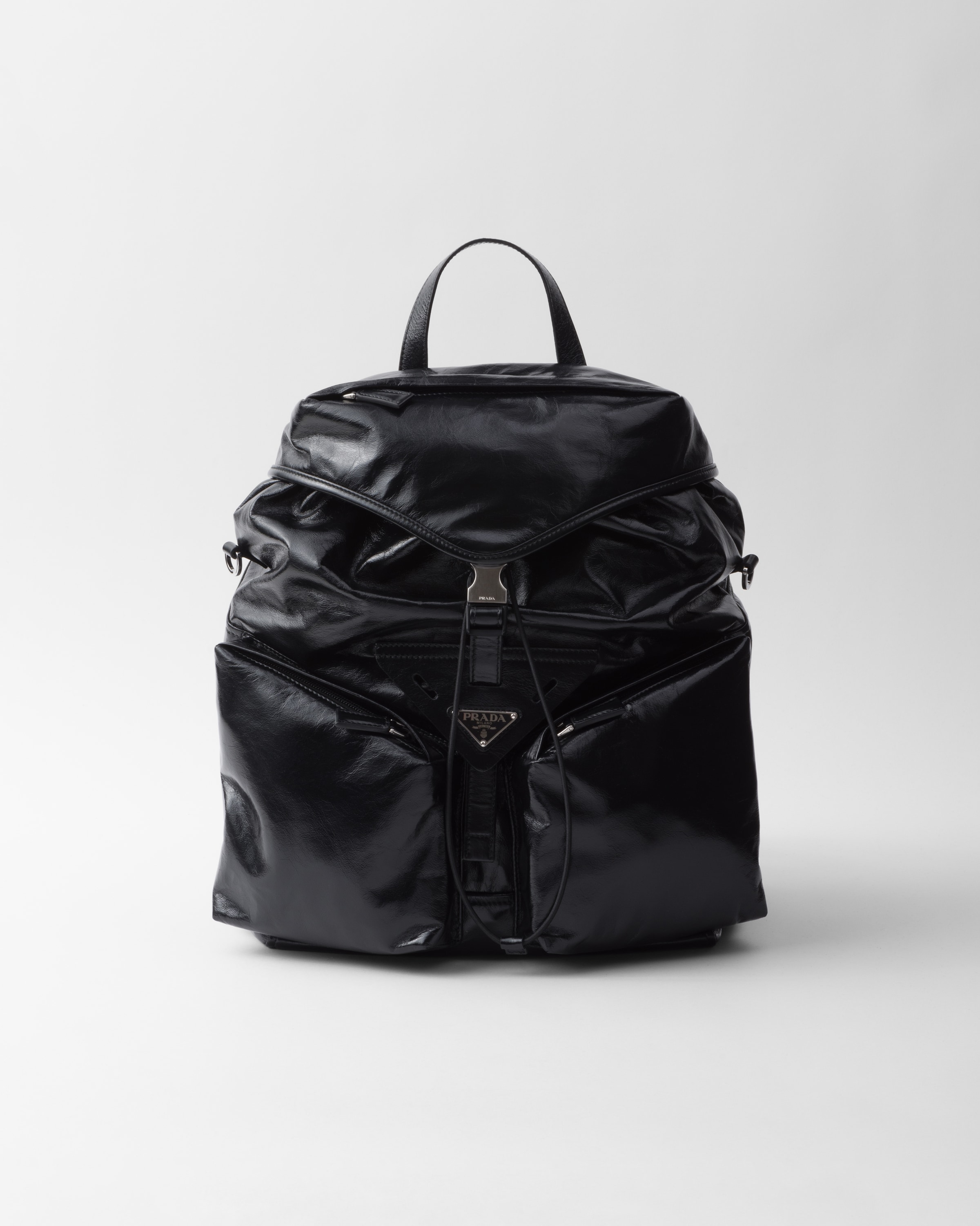 Prada Leather Backpack - Black | Editorialist