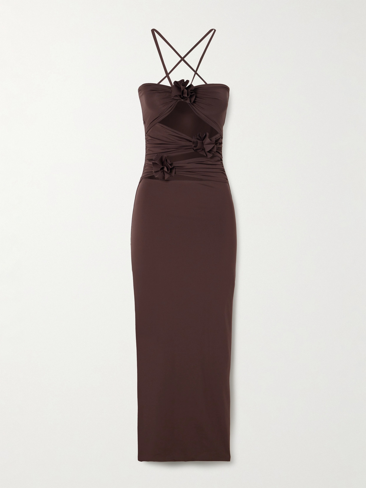 veranera cutout halter maxi dress Maygel Coronel In Brown - 50% Off fc:Category:TOPS