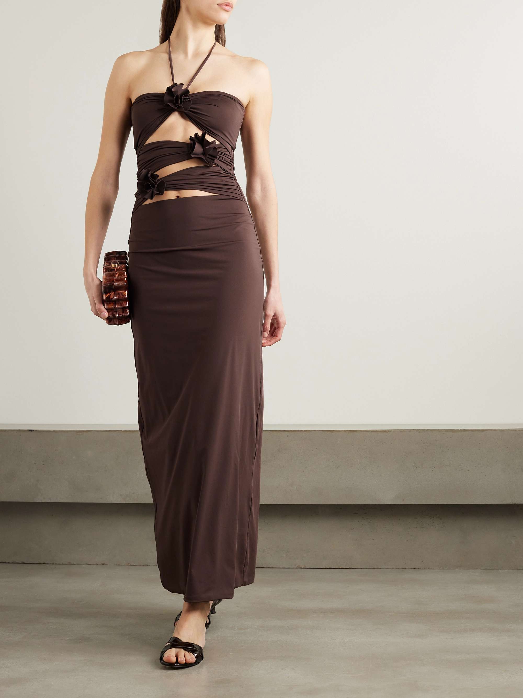 Maygel Coronel Veranera Cutout Maxi Dress In Brown - 50% Off | Editorialist