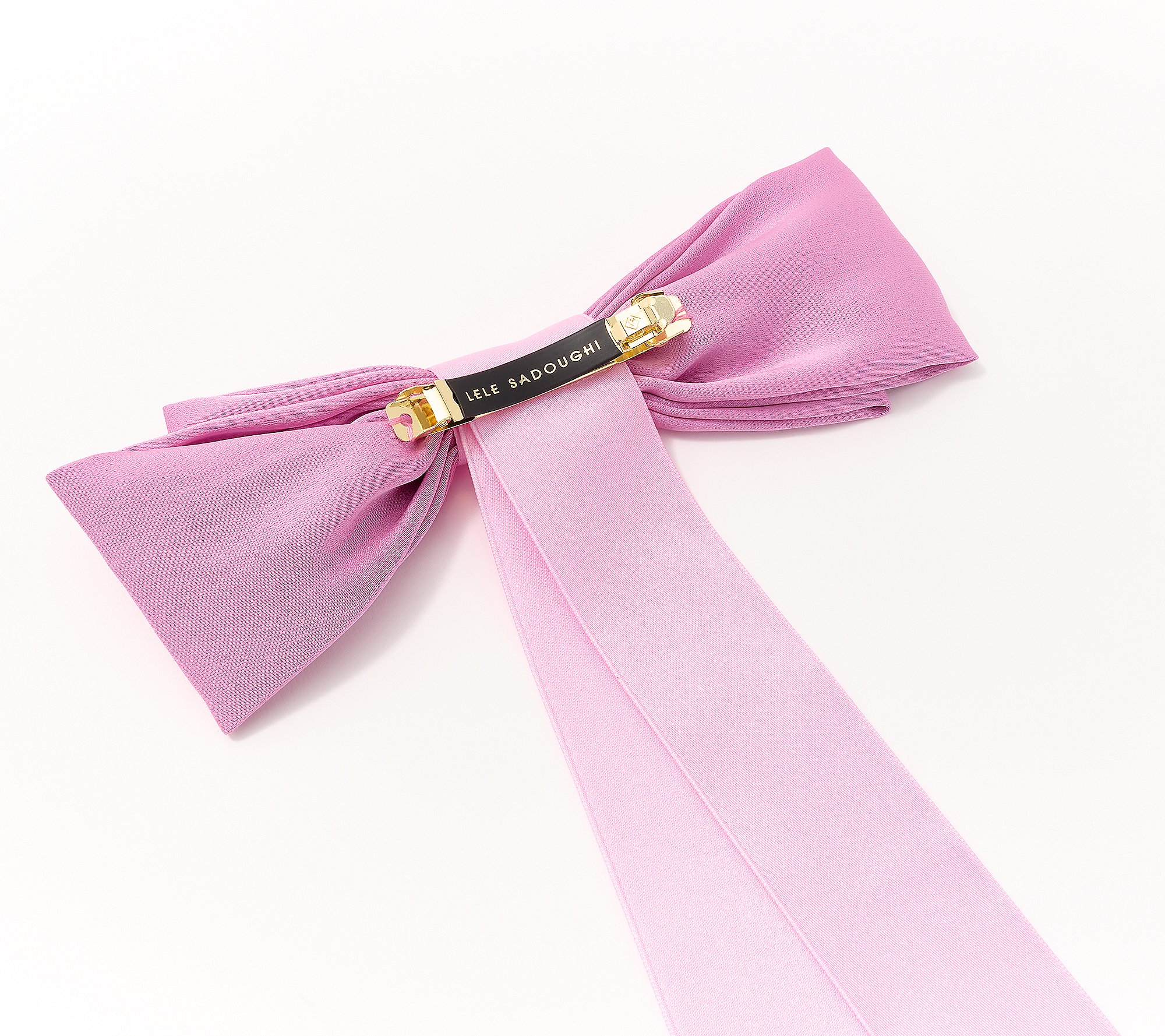Lele Sadoughi Antoinette Bow Barrette In Pink - 30% Off  display picture 2