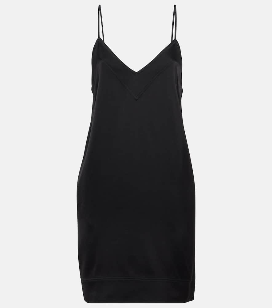 glazed satin dew drop heart slip dress VS Glazed Satin Dew Drop Heart Slip Dress
