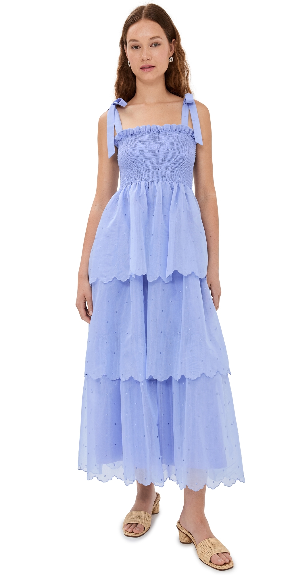hyacinth house blue chintz clarice bows dress The Margot Dress main image 1