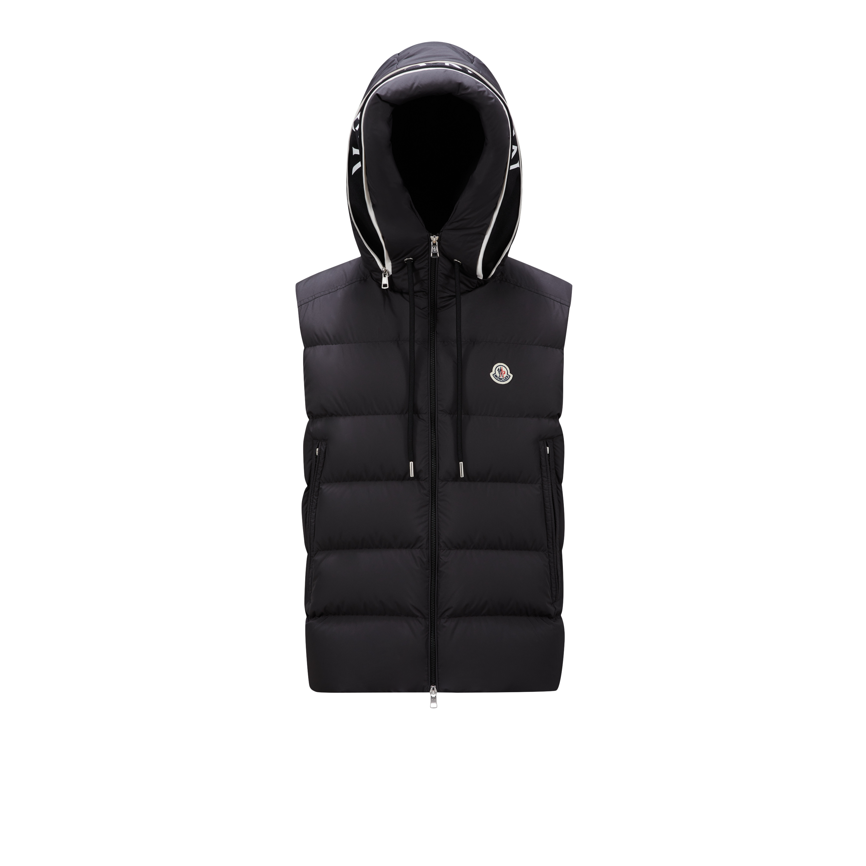Moncler Cardamine Hooded Down Vest - Black | Editorialist