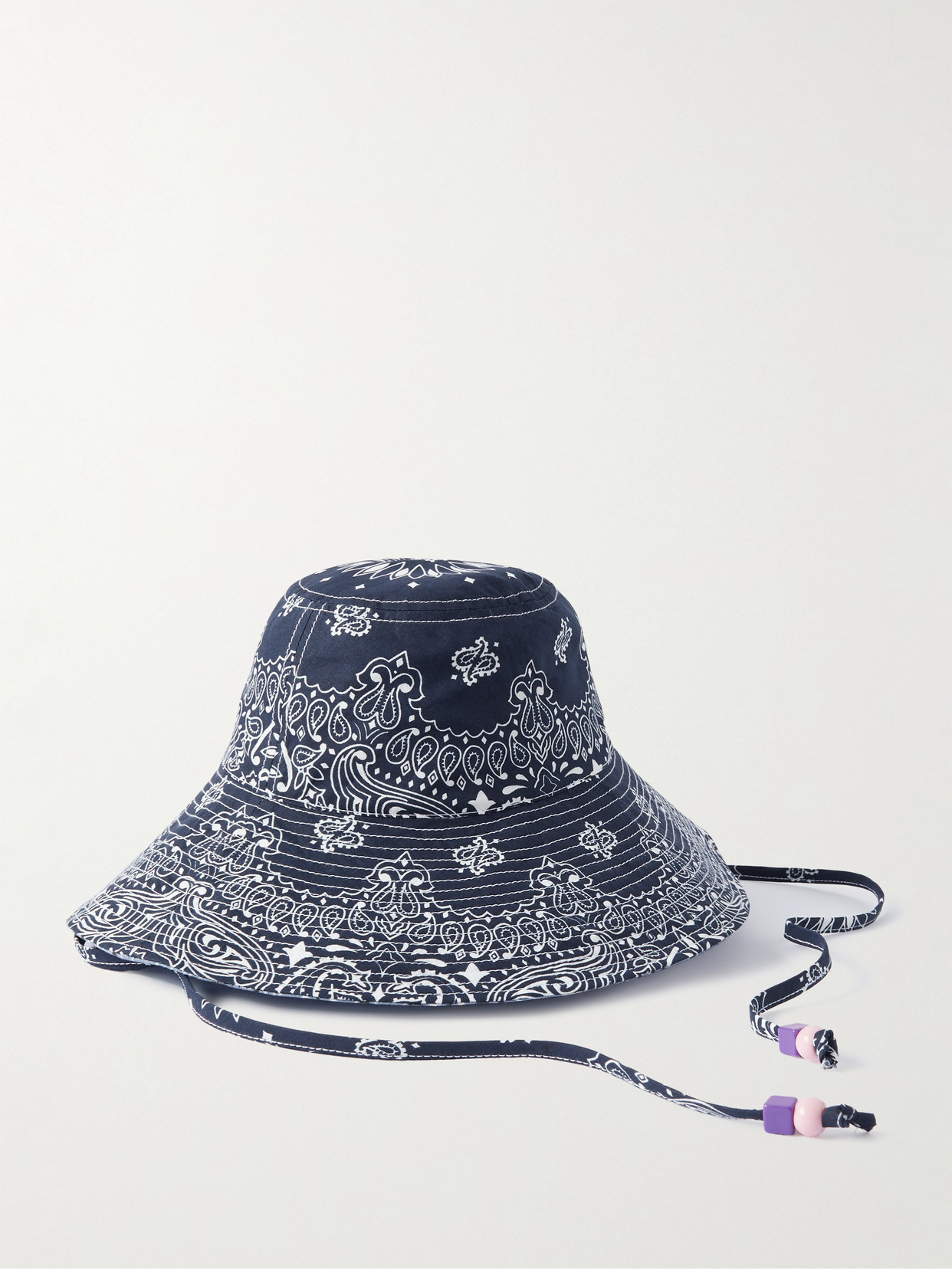 Call It By Your Name Reversible Bead-Embellished Paisley-Print