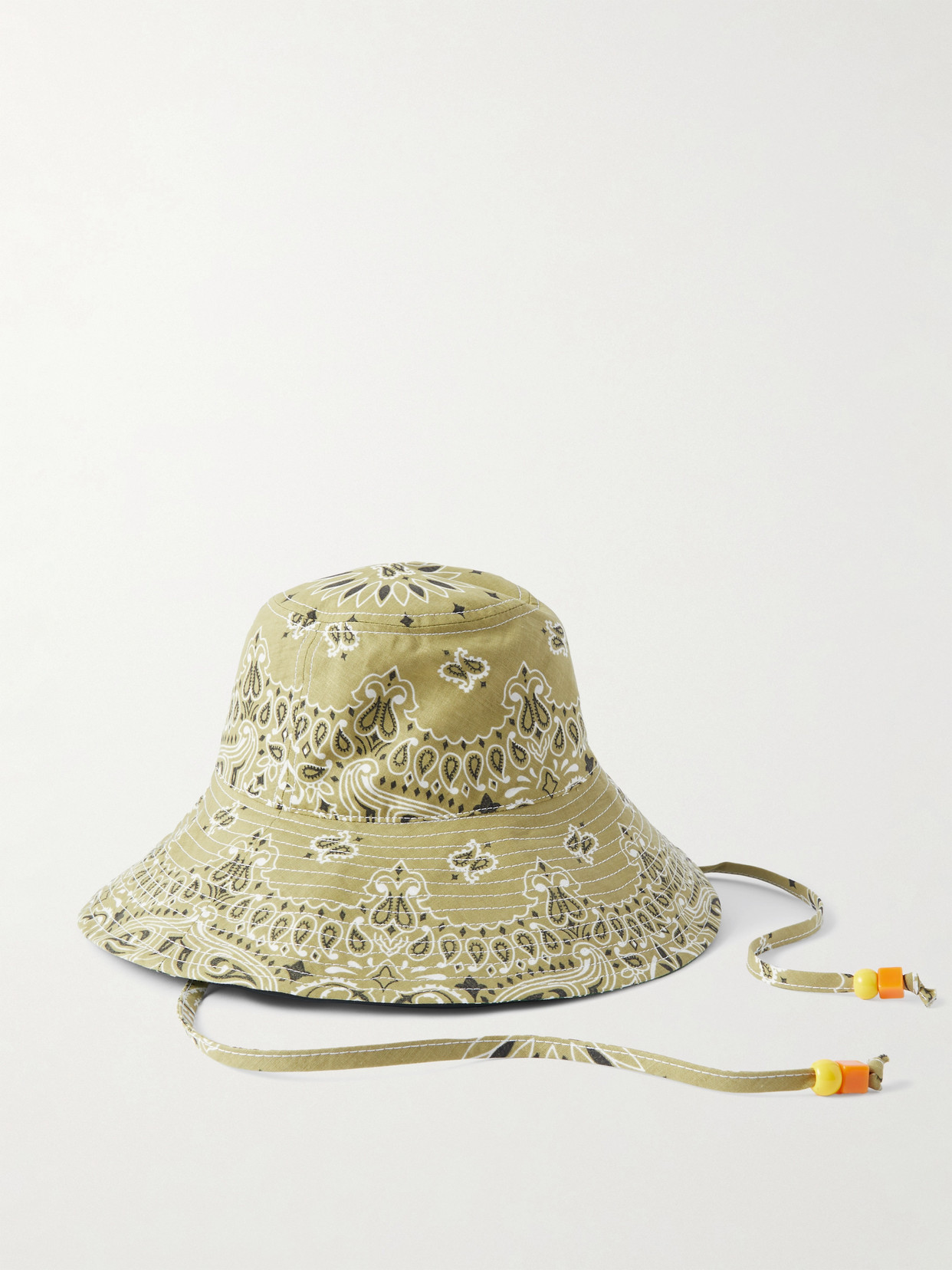 Call It By Your Name Reversible Bead-Embellished Paisley-Print