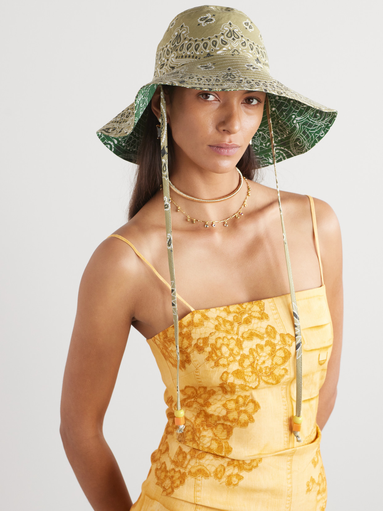 Call It By Your Name Capeline Reversible Bucket Hat - Green