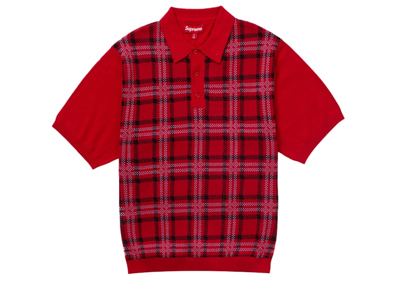 Supreme Cable Knit Terry Polo Shirt - Navy Blue | Editorialist