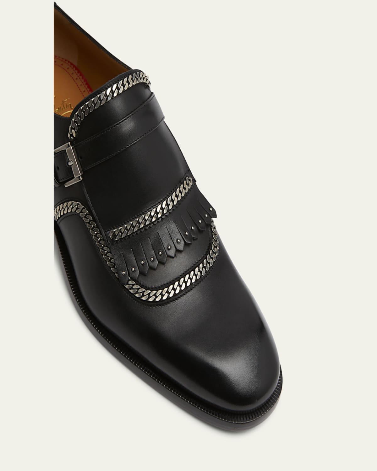 Christian Louboutin Monkochain Single-Monk Strap Loafers  display picture 2
