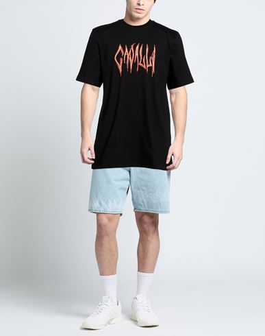 ROBERTO CAVALLI man t-shirt black size s cotton
