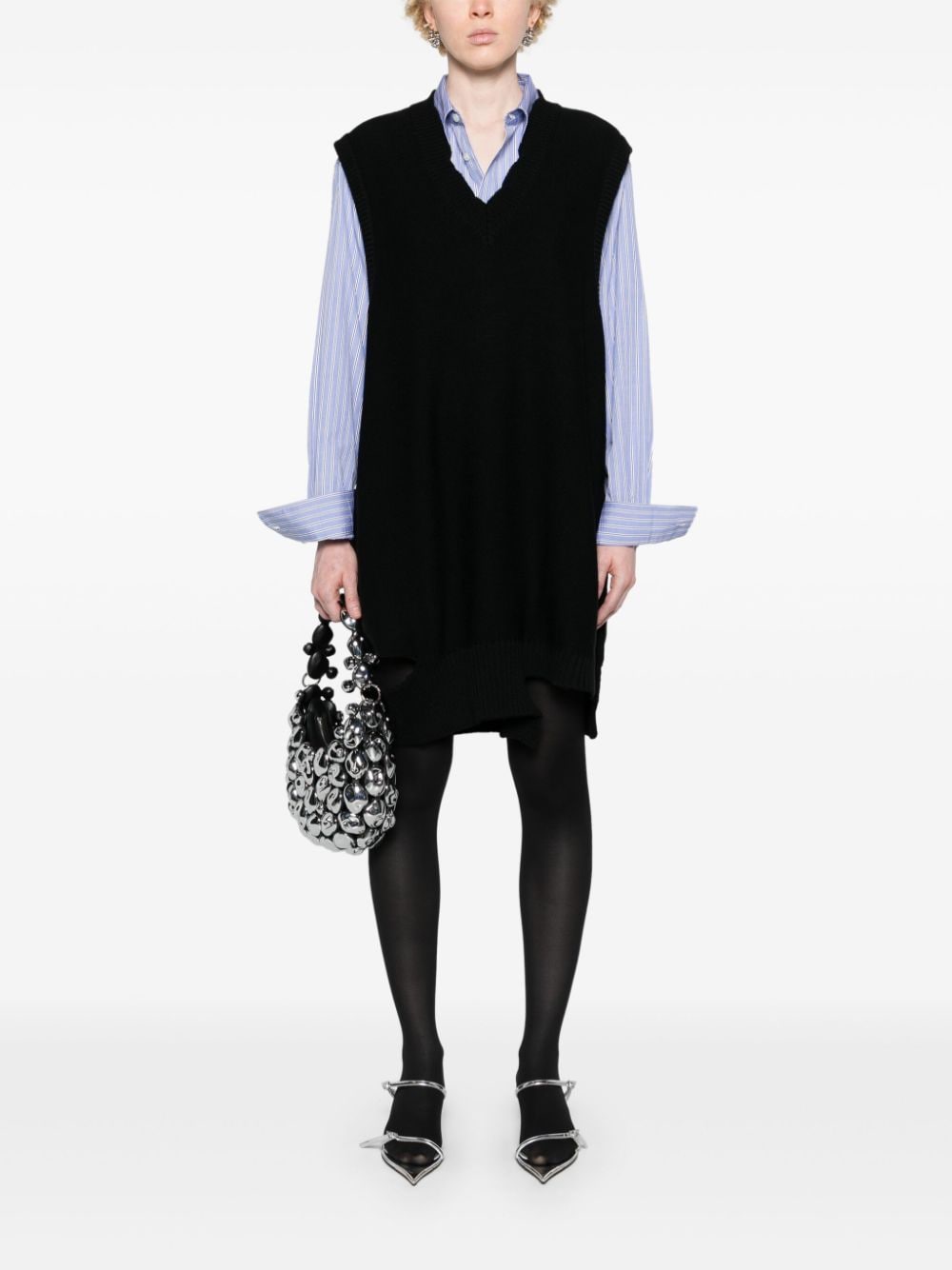 MAISON MARGIELA MM6 Maison Margiela Sleeveless Knitted Minidress