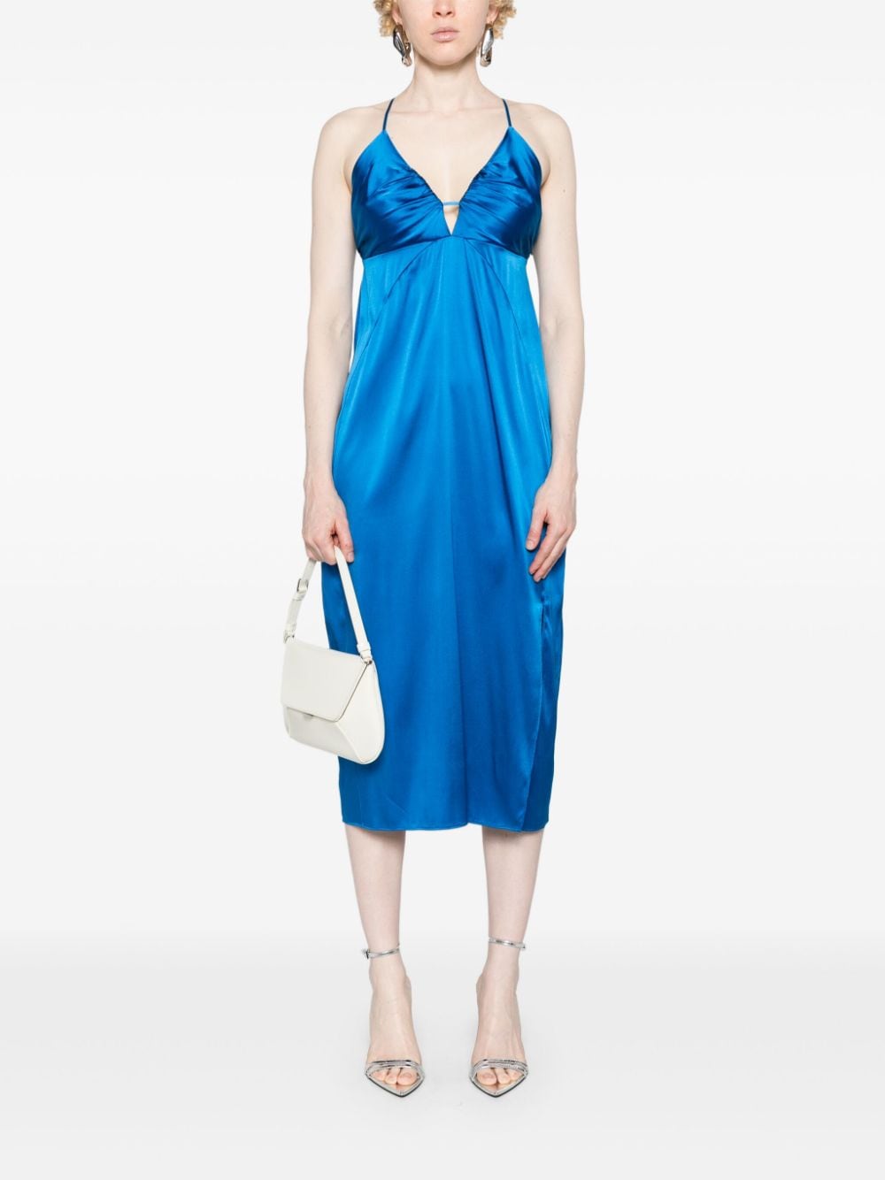CALVIN KLEIN Calvin Klein V-Neck Midi Dress
