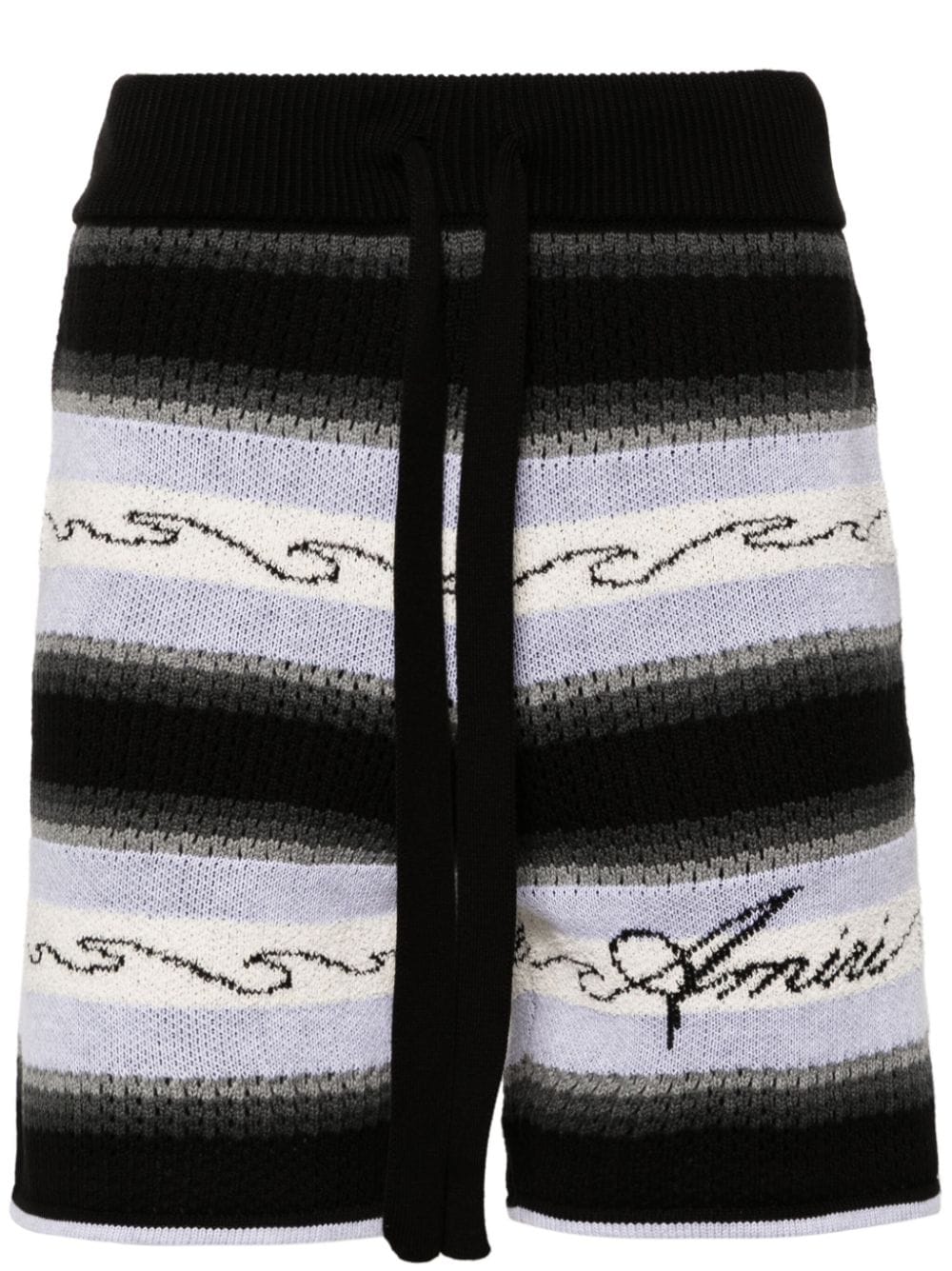 AMIRI AMIRI Wave Baja Knitted Shorts
