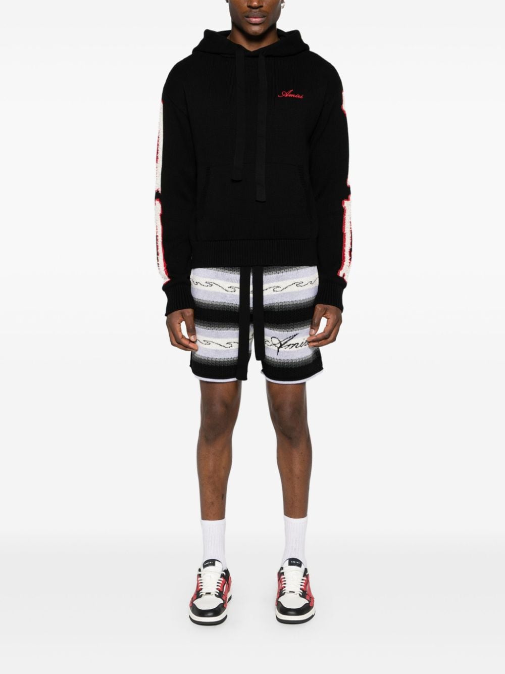 AMIRI AMIRI Wave Baja Knitted Shorts