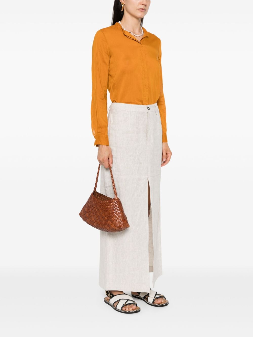 DRAGON DIFFUSION Dragon Diffusion Rosanna Woven Leather Shoulder Bag