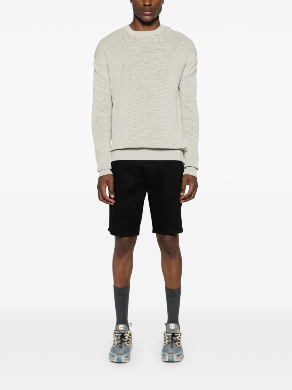 ARMANI EXCHANGE Armani Exchange Mid-Rise Denim Shorts