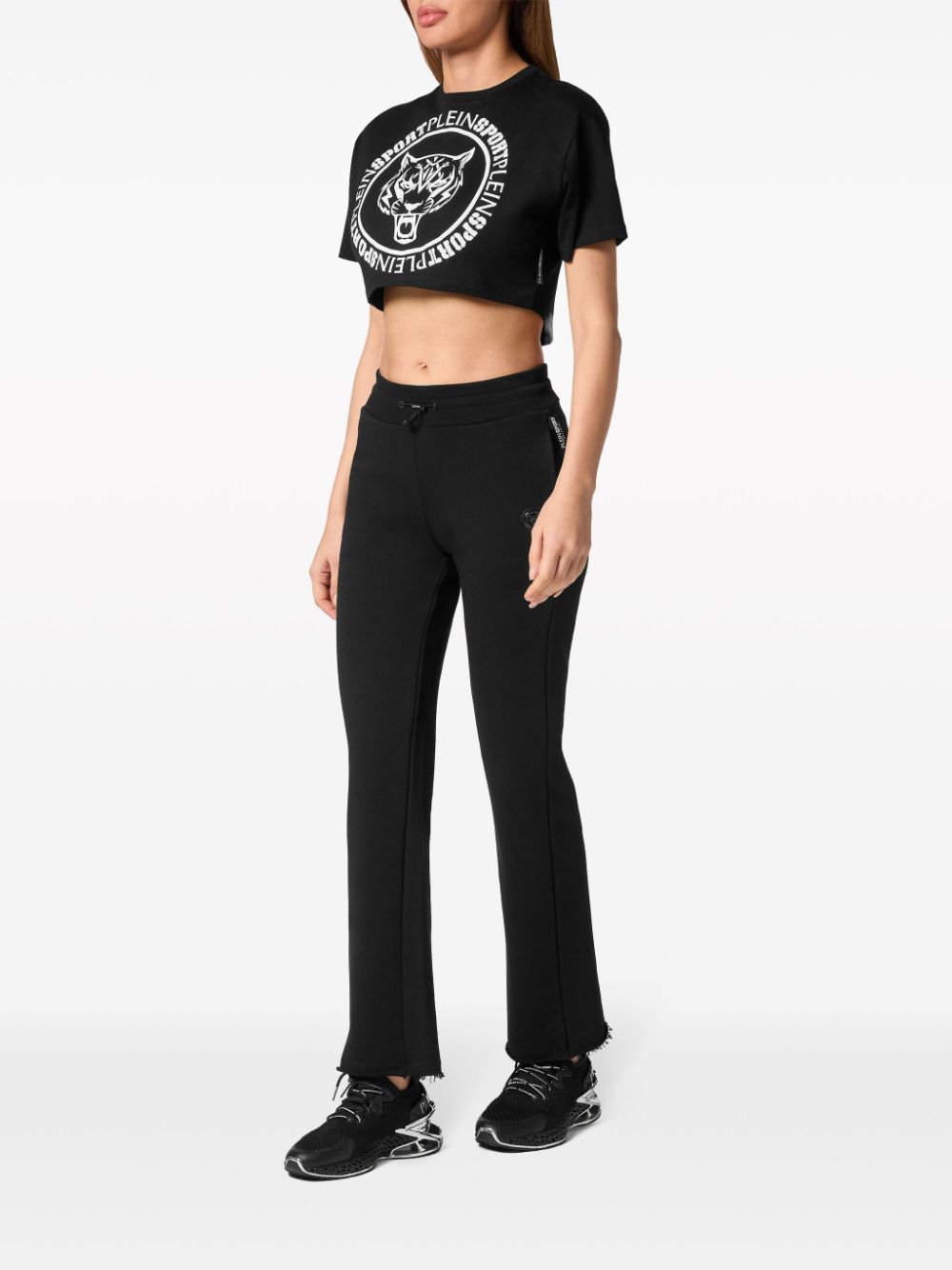 PLEIN SPORT Plein Sport Logo Cropped T-Shirt
