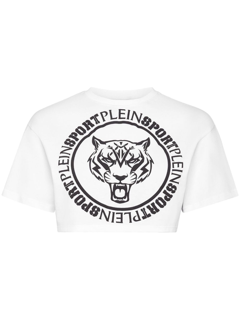 PLEIN SPORT Plein Sport Logo-Print Cropped T-Shirt