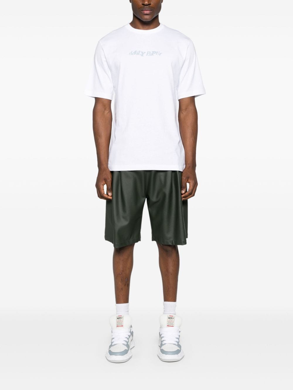 DAILY PAPER unified type cotton t-shirt