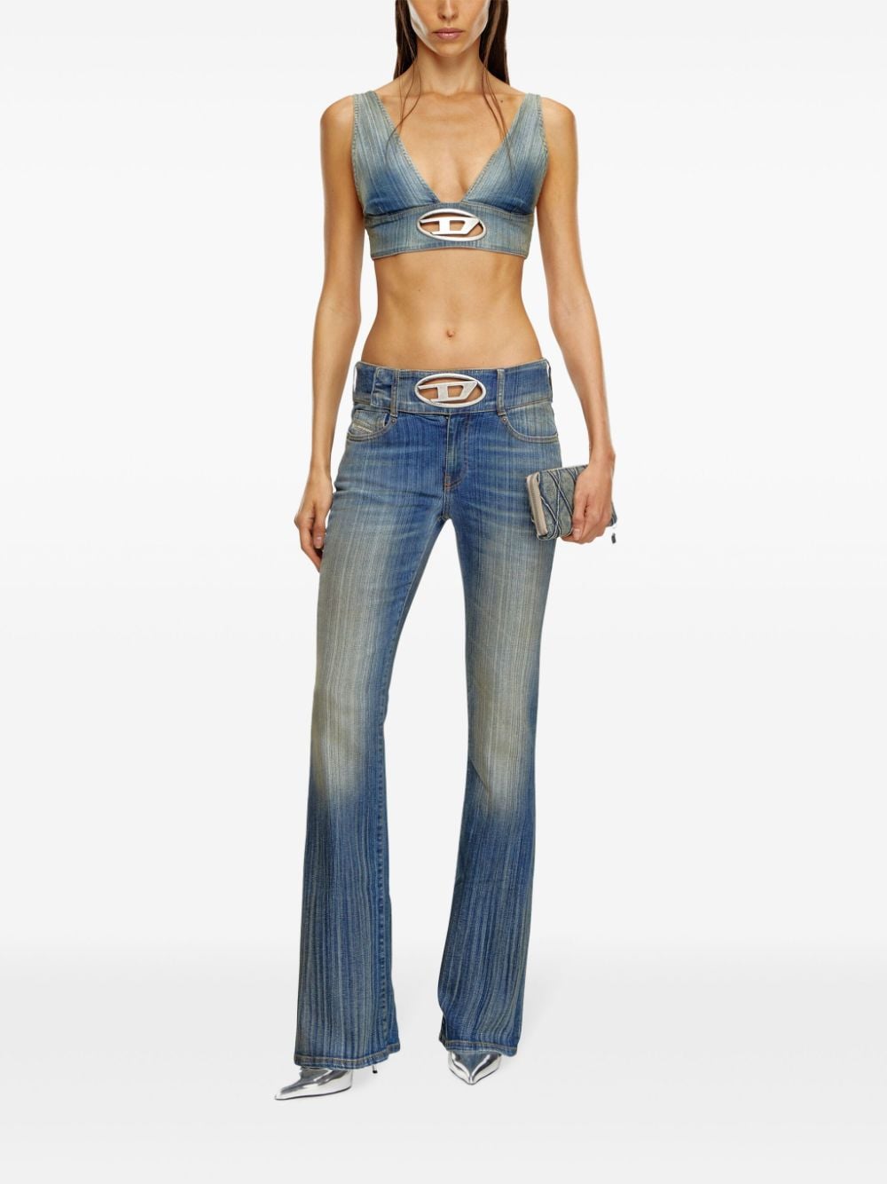 DIESEL® Diesel D-Propol 0cbcx Flared Jeans