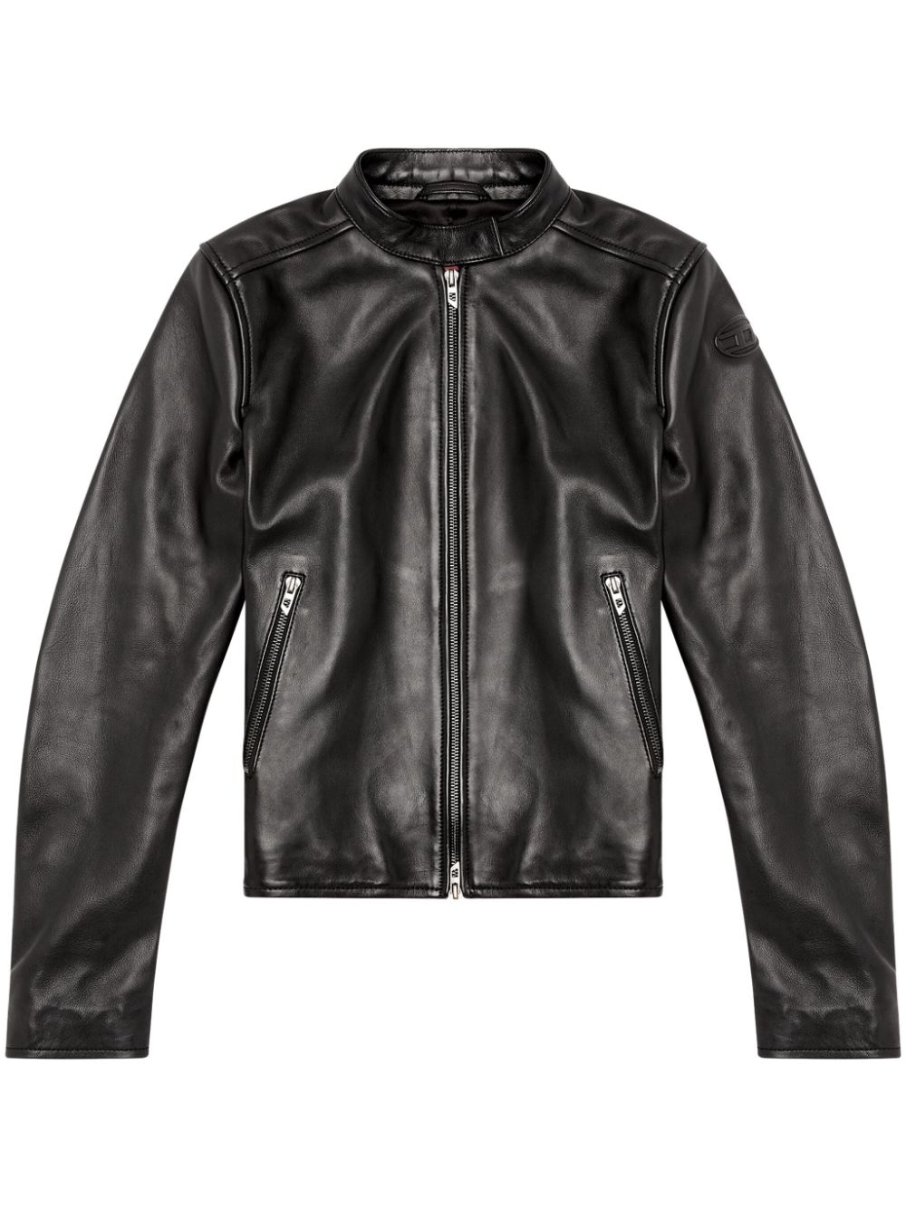 Diesel® L-Ayla Leather Biker Jacket In Black - 44% Off | Editorialist