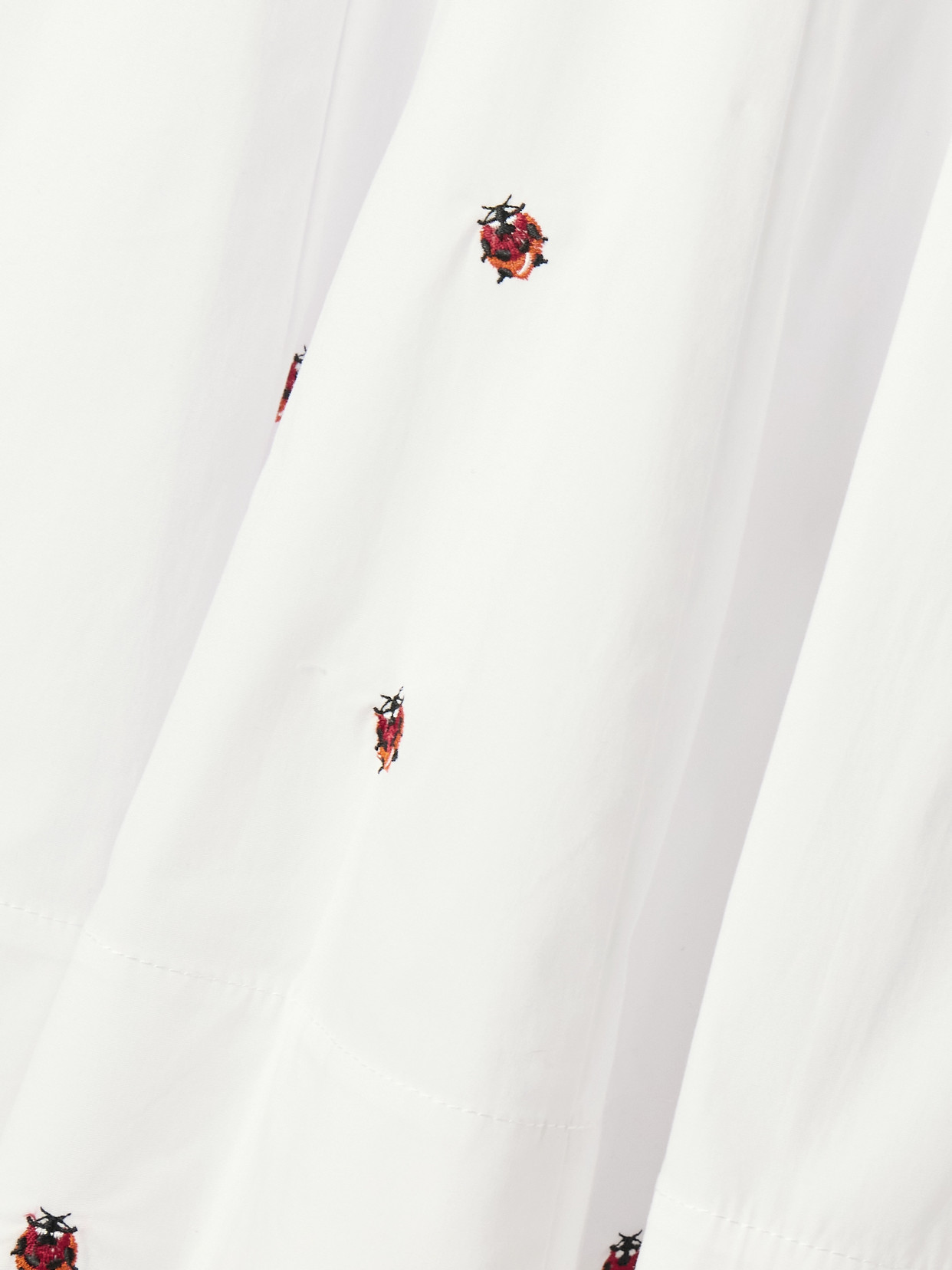 Buy Staud Wells Embroidered Cotton-blend Poplin Mini Dress - White At 49%  Off | Editorialist