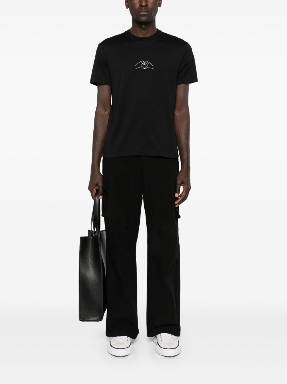NEIL BARRETT heart-shape print t-shirt