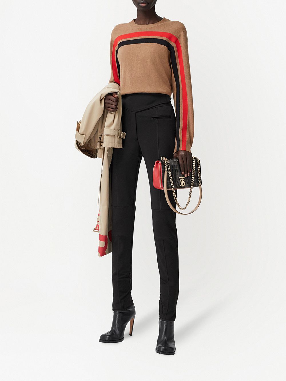 BURBERRY stretch crepe jersey neoprene jodhpurs