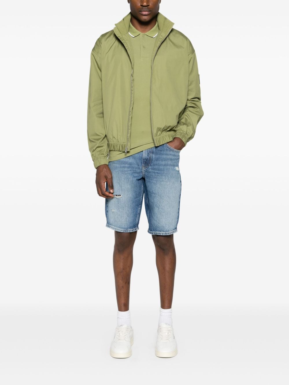 CALVIN KLEIN Calvin Klein Jeans logo-patch bomber jacket
