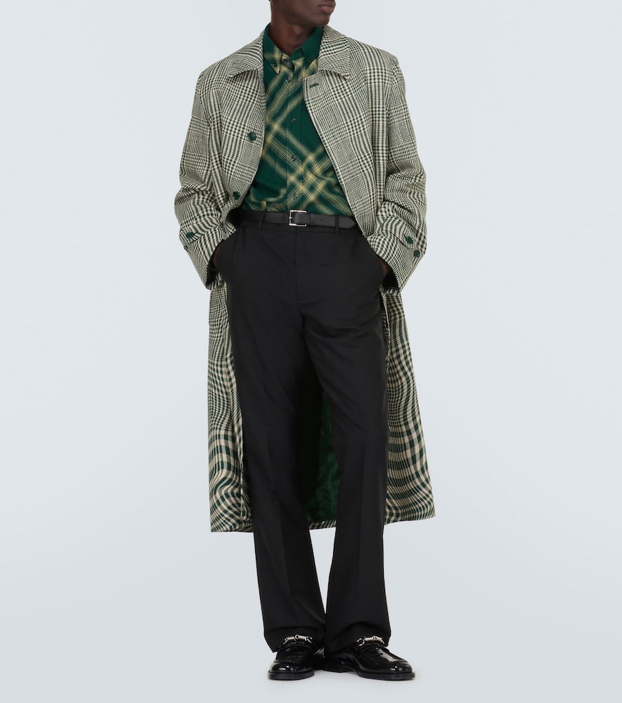 BURBERRY check wool shirt