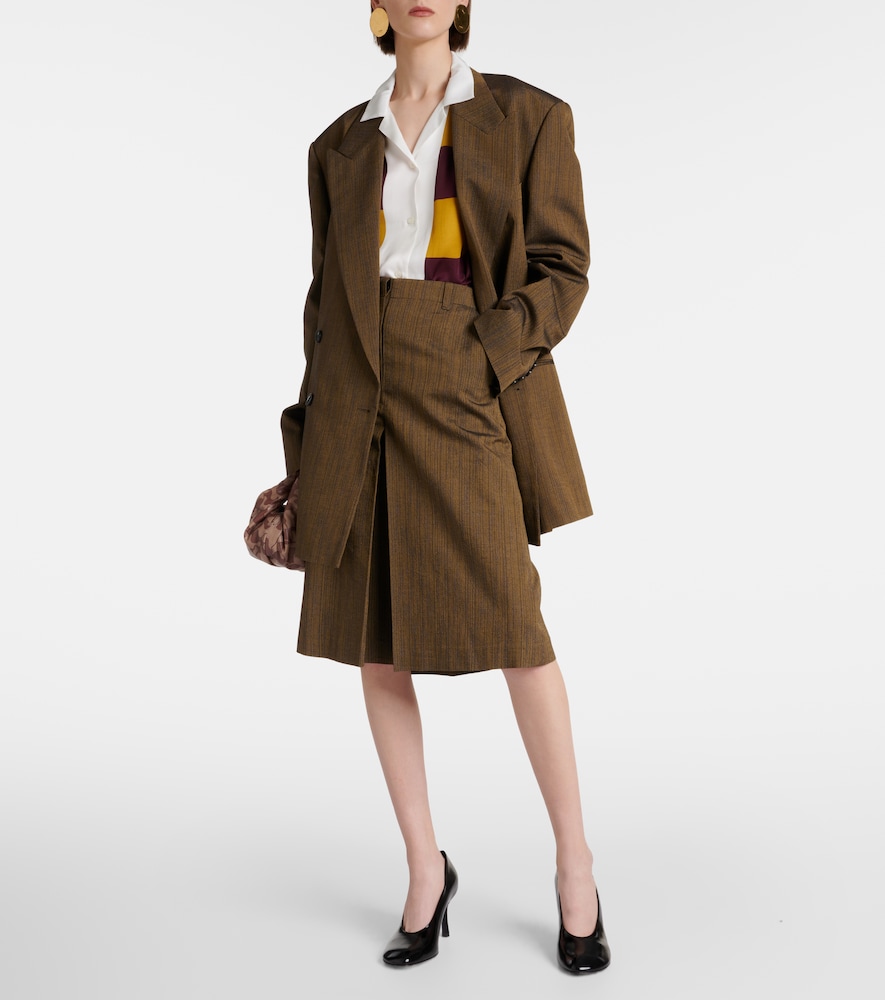 DRIES VAN NOTEN Dries Van Noten Cotton and Silk-Blend Midi Skirt