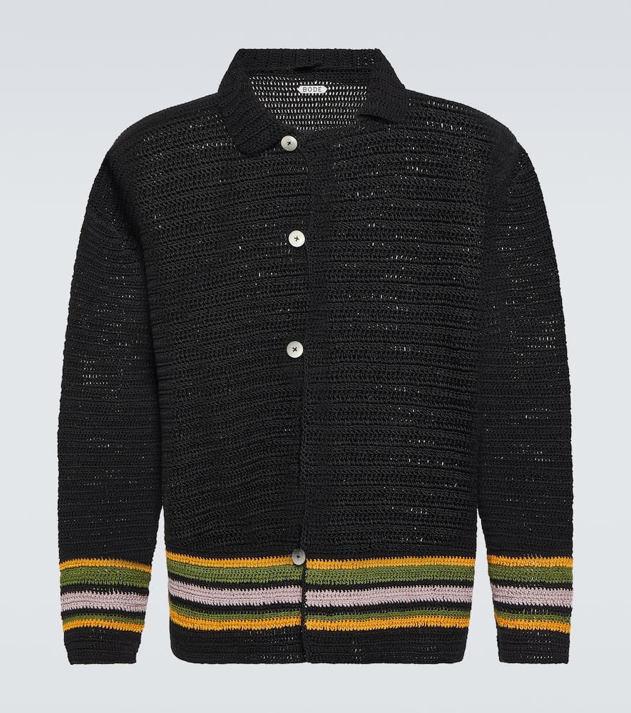 Supreme Abstract Stripe Cardigan - Olive | Editorialist