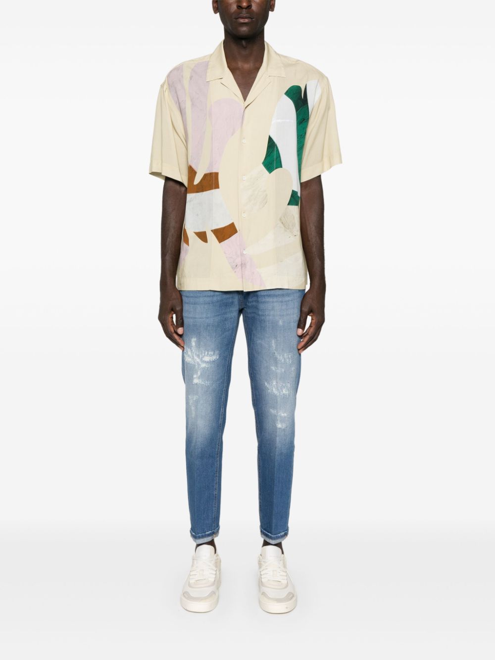 PT TORINO PT Torino Distressed Tapered Jeans