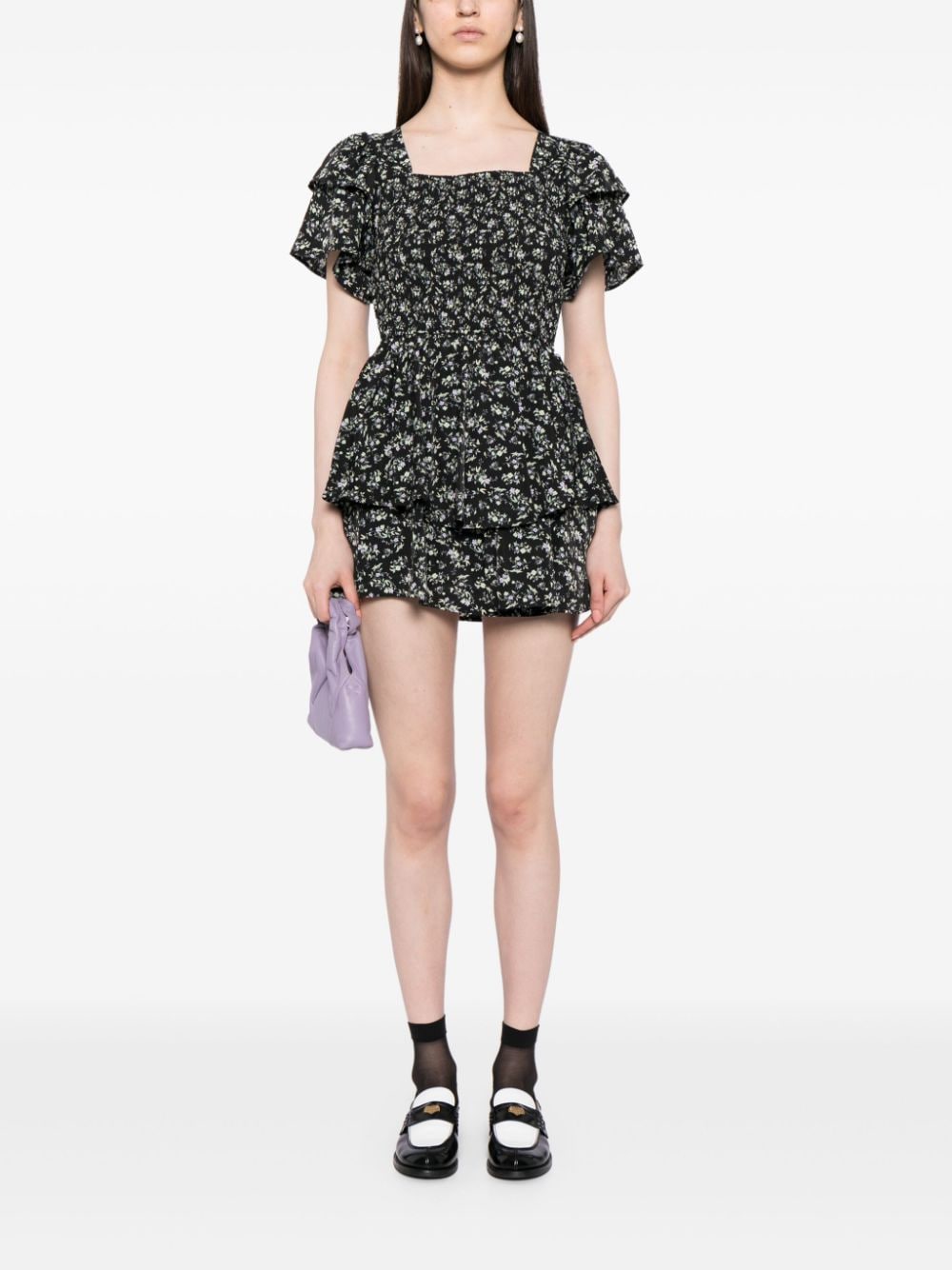 B+AB b+ab Floral-Print Mini Dress