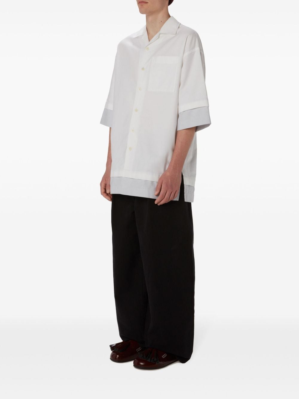 JW ANDERSON layered cotton shirt